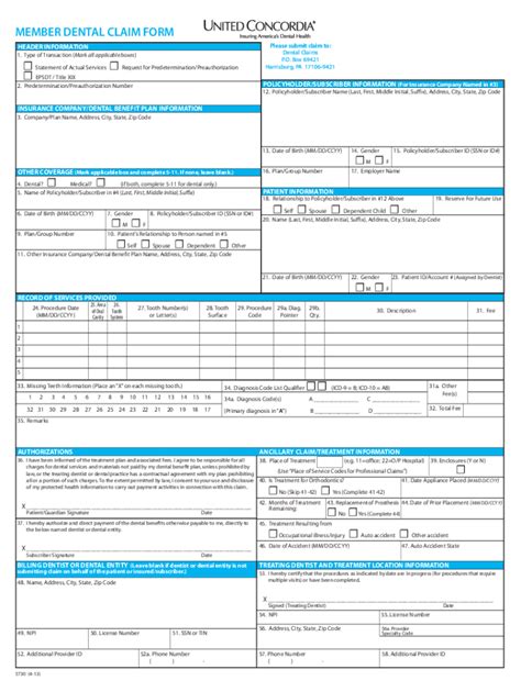 United Concordia Dental Payer Id Fill Out And Sign Online Dochub