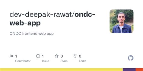 Github Dev Deepak Rawatondc Web App Ondc Frontend Web App