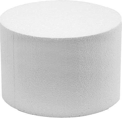Styrofoam Round Cake Dummy 6X4 Inch