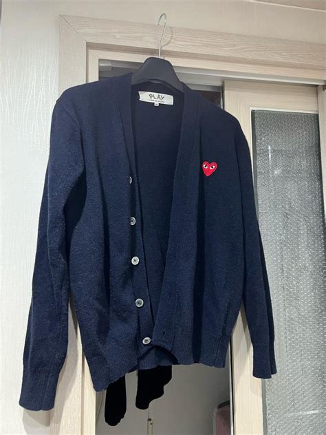 꼼데 가디건 M 네이비 헬로마켓