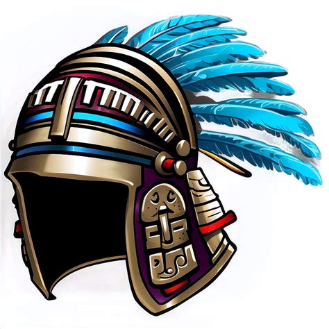 Download Aztec Warrior Helmet Design Png Sni