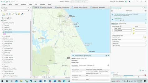 Part 4 How To Processing Intersect Using Arcgis Pro Software Youtube