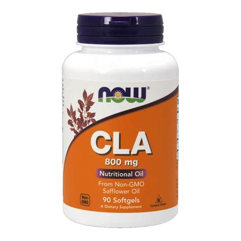 NOW CLA 800мг, 90 капсул Коньюгированная линолевая кислота - купить с ...