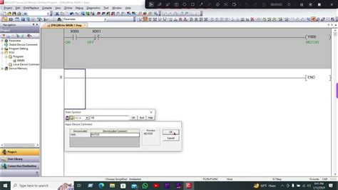 Mitsubishi Plc Ladder Diagram Gx Work 2 Youtube