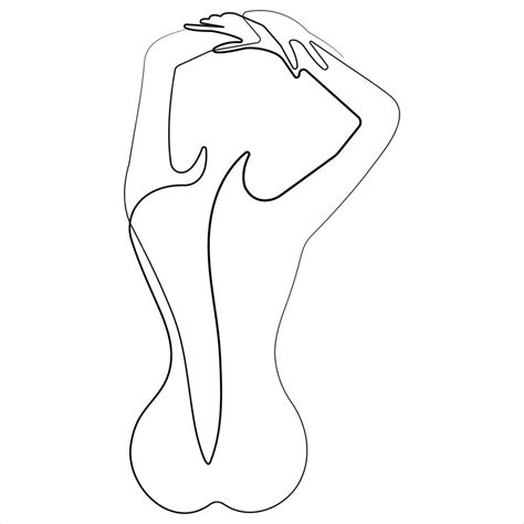 Premium Vector Beauty Woman Body One Line Art Drawing Naked Female
