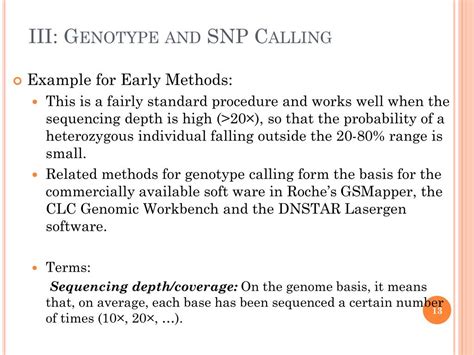 Ppt Genotype And Snp Calling From Next Generation Sequencing Data