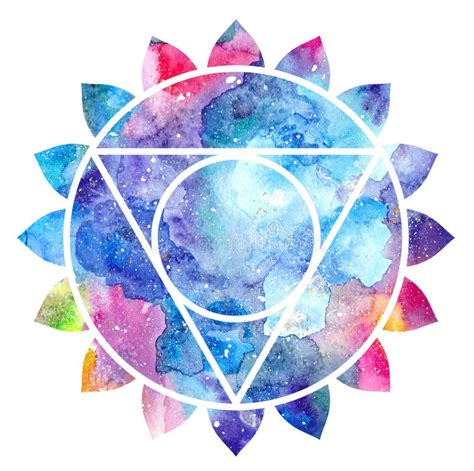 Chakra Vishuddha Sign Stock Illustration Illustration Of Oriental