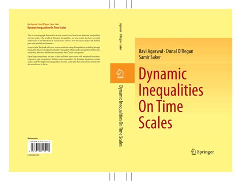 Pdf Dynamic Inequalities On Time Scales