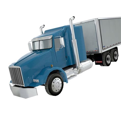 Kenworth T800 2005 Actualidad Modelo 3d 149 3ds Blend C4d Fbx