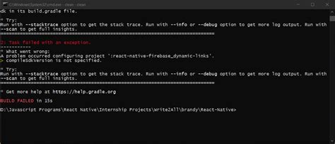 Build Error With React Native Firebasedynamic Links V750 And Above
