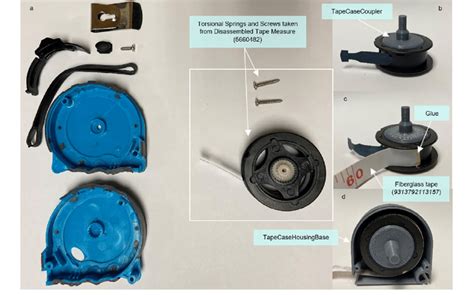 A Disassembly Of Tape Measure B Insertion Of Coupler C