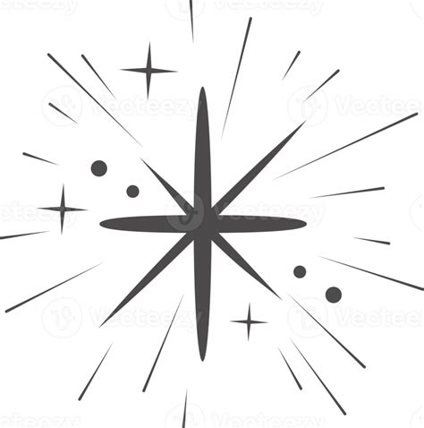 Christmas Star Shine Glitter Light Magic Icon Twinkle Sparkles With