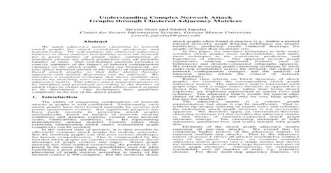 Pdf Understanding Complex Network Attack Graphs Through · 2005 09