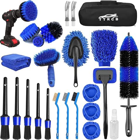 26Pcs Car Detailing Brush Set Car Detailing Kit Car Detailing Brushes
