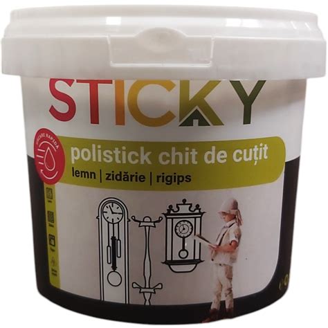 Metalo Chimice Adezivi Sticky Chit De Cutit Alb 500g