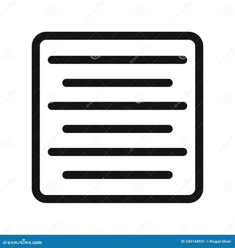 Align Center Icon Word Document Text Edit Paragraph Page Alignment Grid Line Navigation Menu
