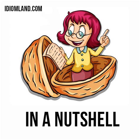 Hey There 😀 Our Idiom Of The Day Is In A Nutshell Which Means To Describe Something Very