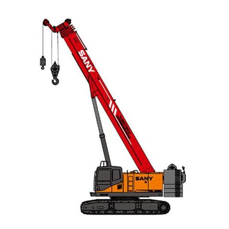 Grue sur chenilles SCC TB SANY à flèche télescopique pour chantier