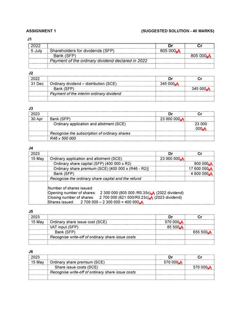 Assignment 1 Suggested Solution Assignment 1 Suggested Solution