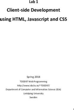 CLIENT SIDE DEVELOPMENT USING HTML JAVASCRIPT AND CSS LAB 1 SPRING