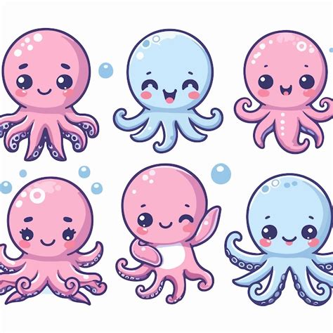 Premium Vector Illustration Of A Cute Octopus