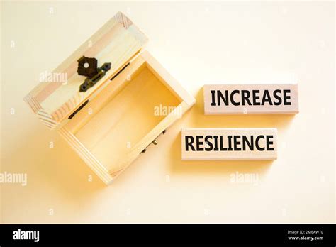 Increase Resilience Symbol Concept Word Increase Resilience Typed On Wooden Blocks Beautiful
