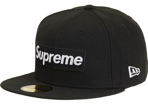 Supreme Mlb Teams Chicago Box Logo New Era 59fifty Fitted Cap Black
