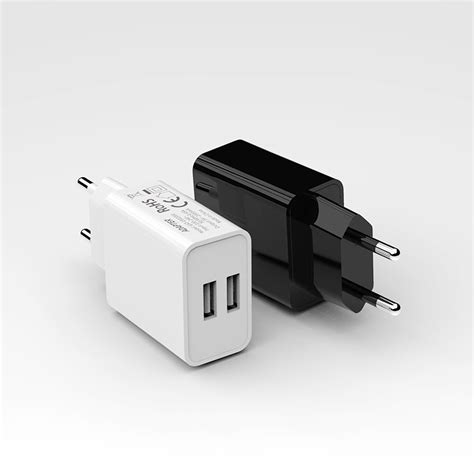 Gs Rohs Certified Europe Plug 2a Mobile Phone Dual Usb Wall Charger