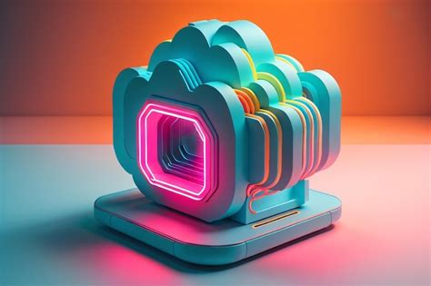 Premium Ai Image 3d Cloud Computing Creative Illustration Cloud Services Cloud Solutions Cyber