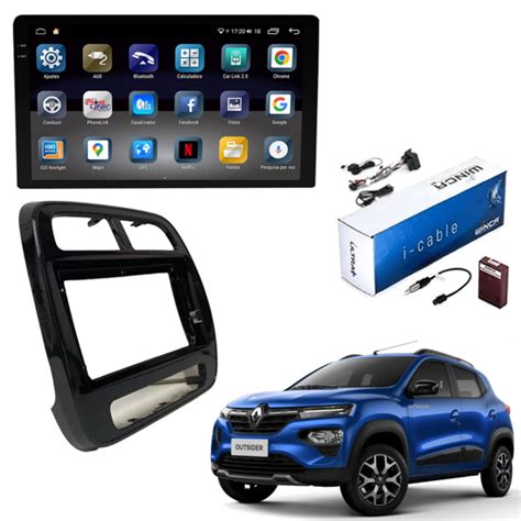 Kit Central Multimidia Silver Renault Kwid