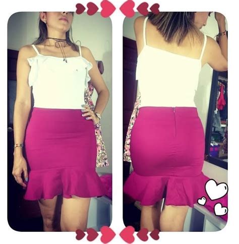 Falda Peplum con escarola u olan Patrones gratis 淋