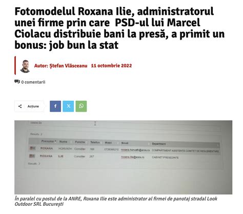 Roxana Ilie devoratoare de politicieni și VIP uri Legătura cu Sorin