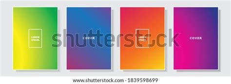 다중 색상 럭셔리 모던 커버 세트 스톡 벡터로열티 프리 1839598699 Shutterstock