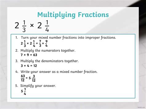 Multiplying And Dividing Fractions Multiplying Fractions Powerpoint Pptx