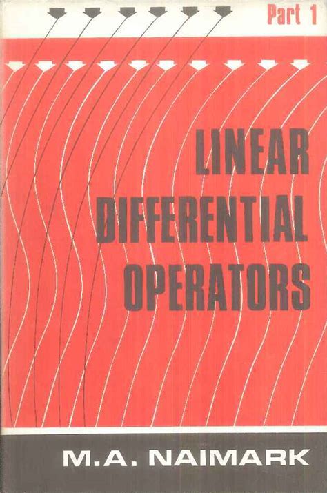 Old Books Collectible And Foreign Science Mathematics Linear Differential Operators Part 1