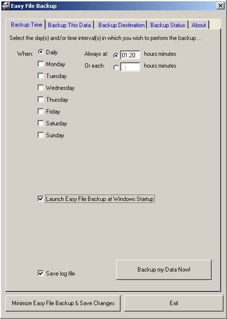 Download Easy File Backup MajorGeeks