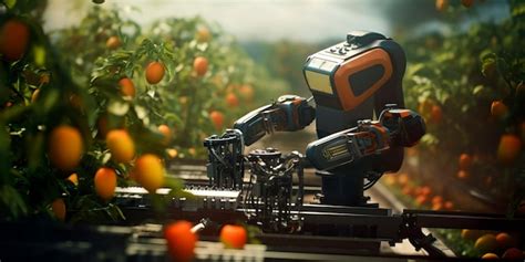 Premium Photo Deploy Robotic Systems For Automated Harvesting