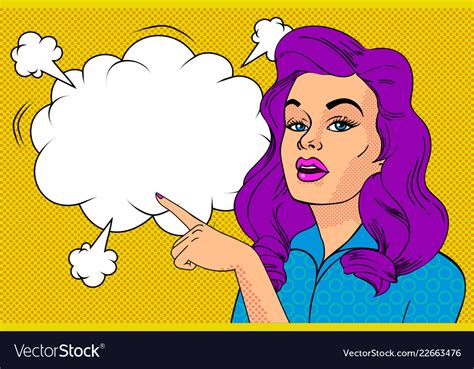 Comic Speach Bubble Vector Art Png Woman Says Comic Bubble Kitsch Hot