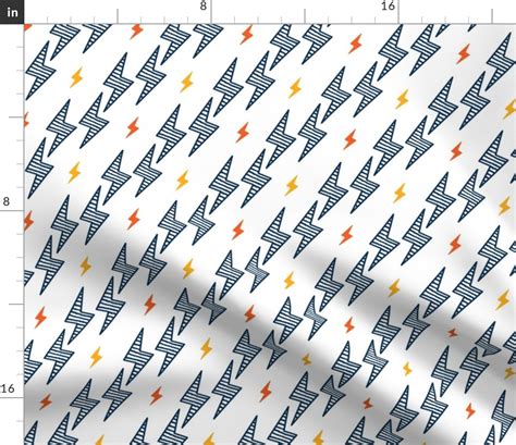 Lightning Fabric Spoonflower