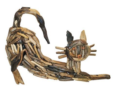 Cat Driftwood Wall Art Om Gallery Wholesale