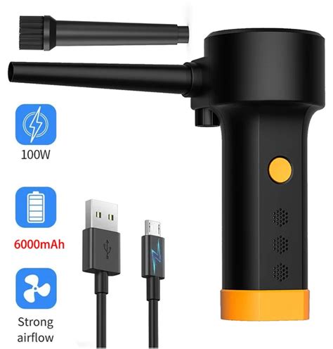 500w 전기 에어 더스터 및 에어 펌프 2 In 1 캔 공기 압축 에어 캔 컴퓨터 Pc 노트북 키보드 클리너 수영 링용