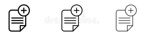 Add Document Icon Vector Stock Illustration Illustration Of Concept