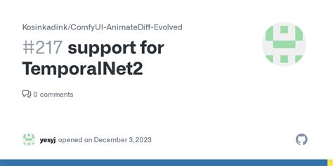 Support For Temporalnet2 · Issue 217 · Kosinkadinkcomfyui Animatediff