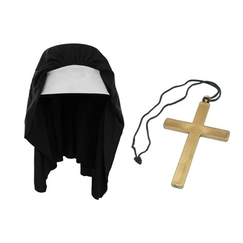 Womens Nun Costume Accessory Kit Multi One Size