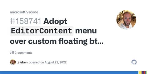 Adopt `editorcontent` Menu Over Custom Floating Btn Use · Issue 158741