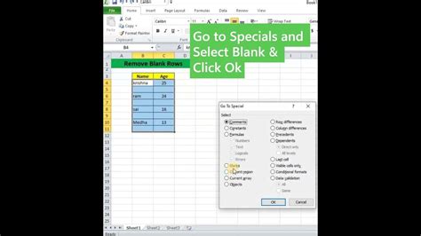 Remove Blank Rows In Excel Exceltricks Shortvideo Tricks Shorts Trending Exceleducation