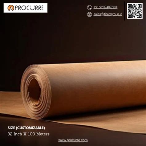 Brown Kraft Paper Roll 52 Inch X 100 Meters 80 Gsm At Best Price In