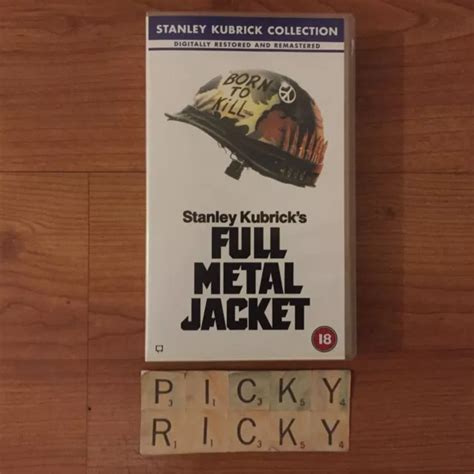 Full Metal Jacket Vhs Video Tape Cassette 2001warner Bros £199