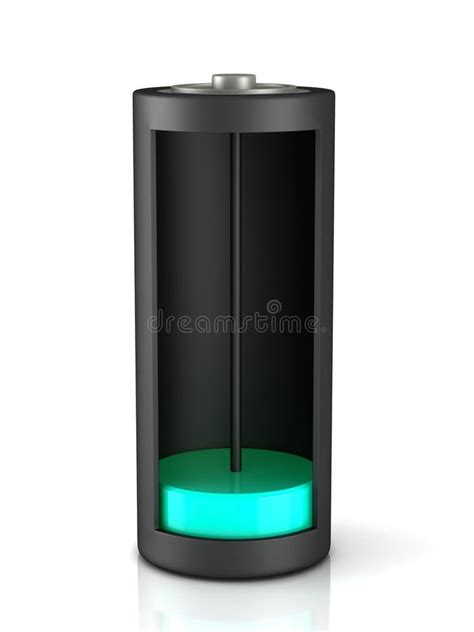 3D Rendering A Battery Model Stock Illustration Illustration Of