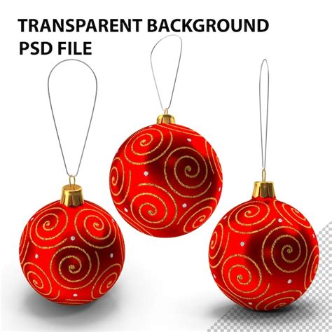 Bola De Natal Png PSD Premium